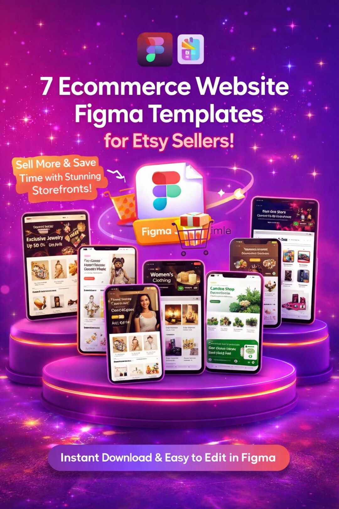 7 Ecommerce Figma Templates & UI UX Design Kit - Etsy