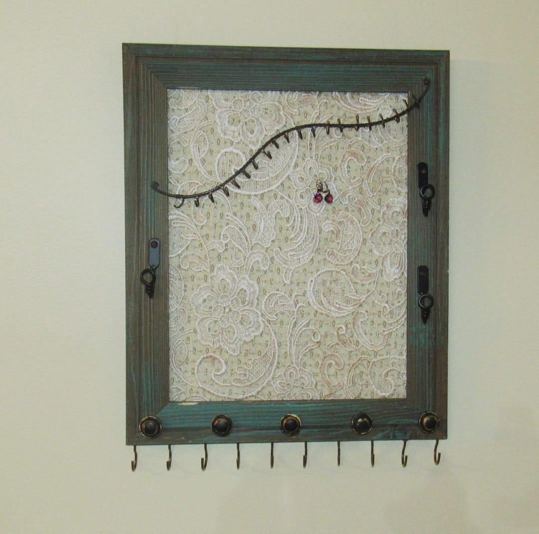 Large Wall Hanging Jewelry Organizer/display, Necklace Rack/hanger ...