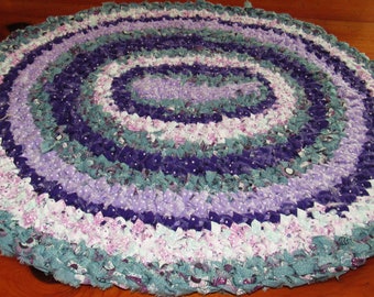 Purple Rag Rug - Etsy