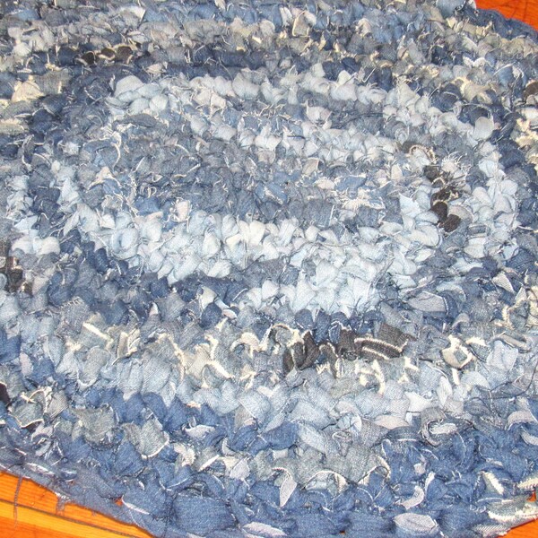 Recycled Denim Rug - Etsy