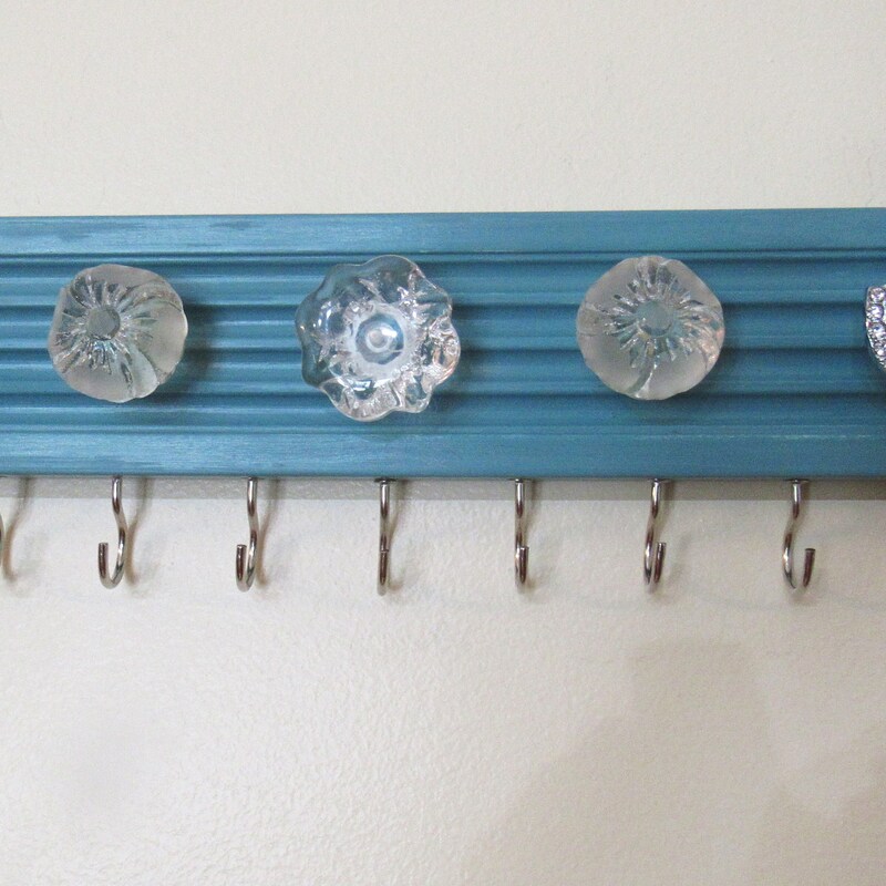 Teal Glass Knobs - Etsy