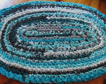 Crocheted Rag Rug - Etsy
