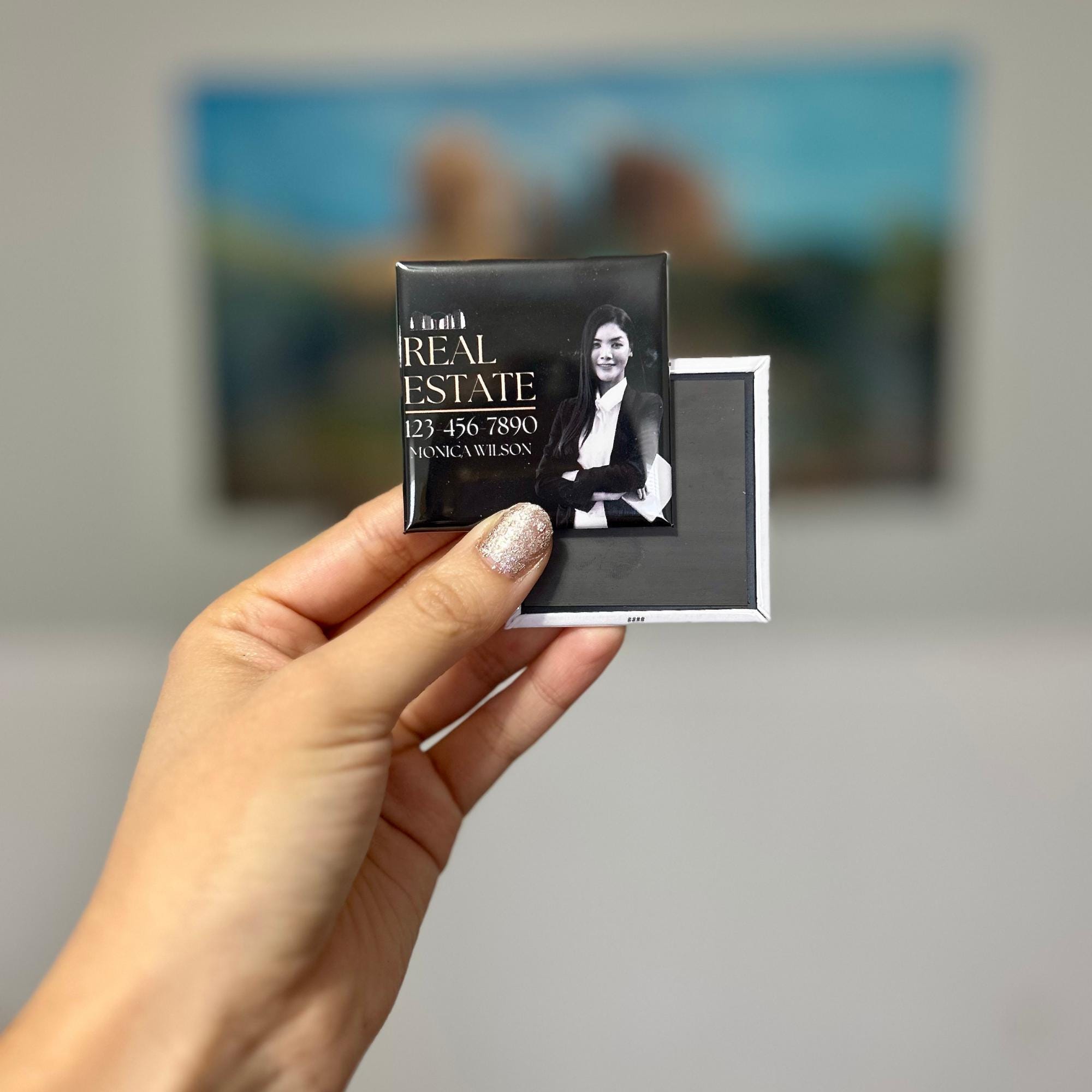 Custom Business Logo Magnets, Real Estate Marketing Magnet ...