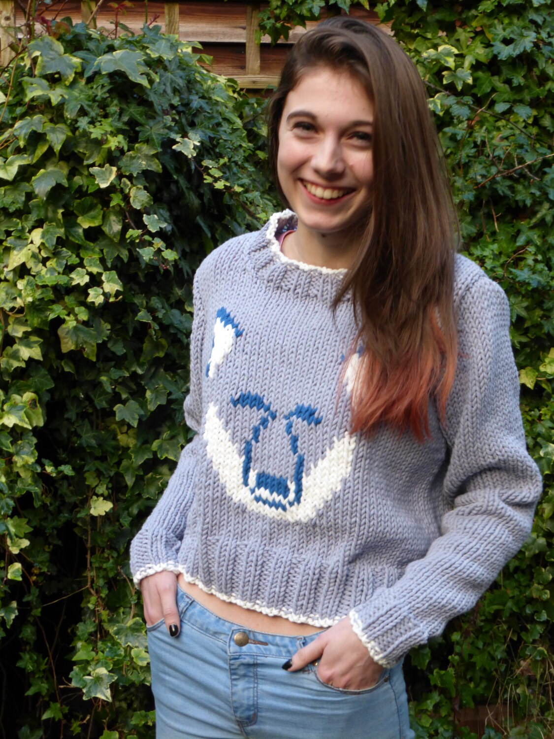 Wolf Sweater KNITTING PATTERN in pdf DIY pattern to make a | Etsy