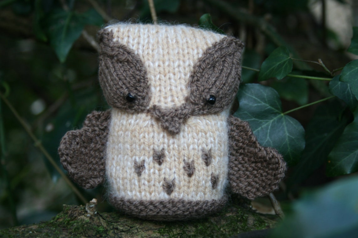 KNITTING PDF PATTERN the Hoot Family Cute Owl Softies - Etsy