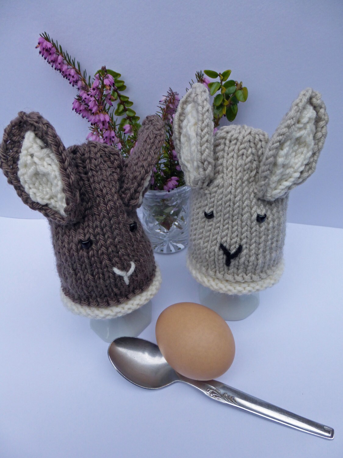 Egg Cosy KNITTING PATTERN in Pdf Easter Bunny Egg Cosies - Etsy