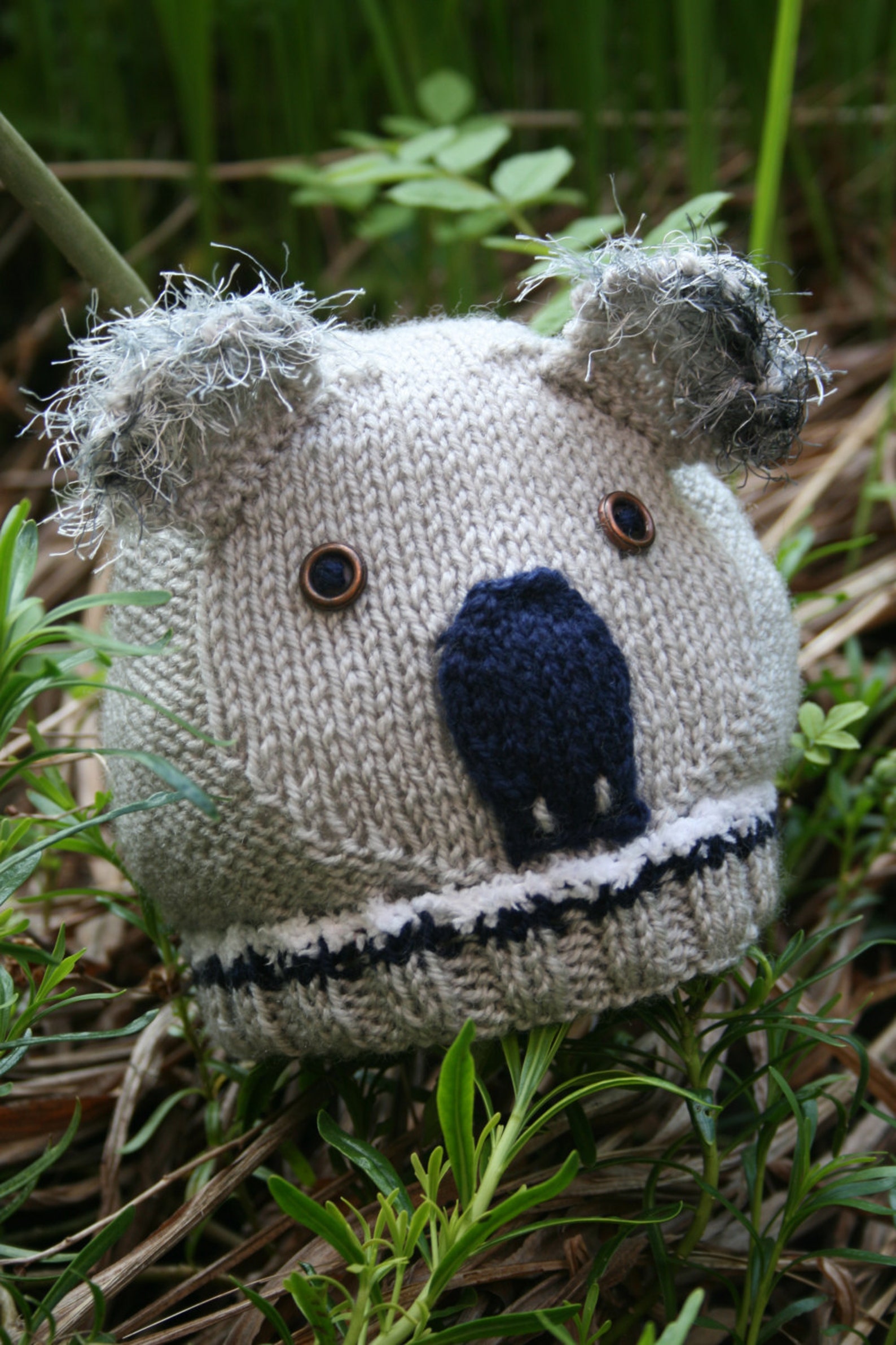 BABY KNITTING PATTERN in Pdf - Koala Bear Baby Hat and Booties - Etsy
