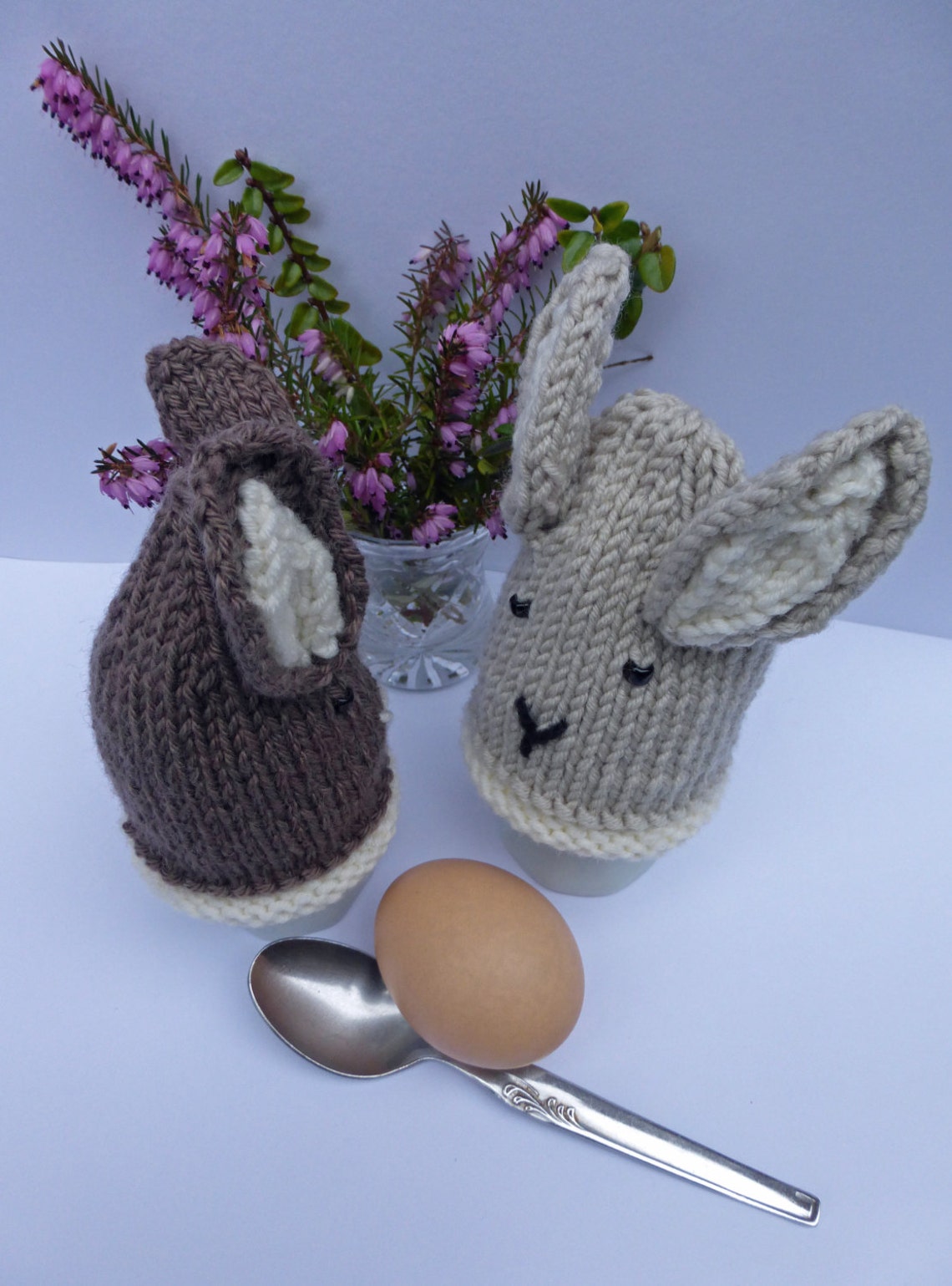 Egg Cosy KNITTING PATTERN in Pdf Easter Bunny Egg Cosies - Etsy