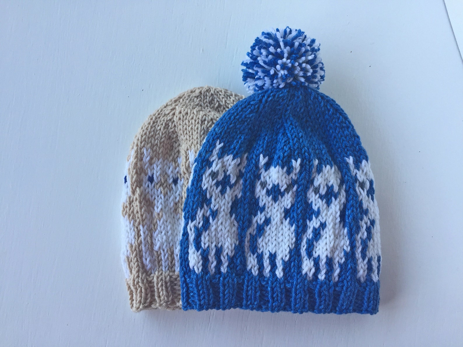 Baby Alpacas Hat KNITTING PATTERN DIY Beanie Pattern for a | Etsy