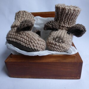 Baby Booties KNITTING PATTERN - Puppy Dog Baby Booties - PDF Instant ...