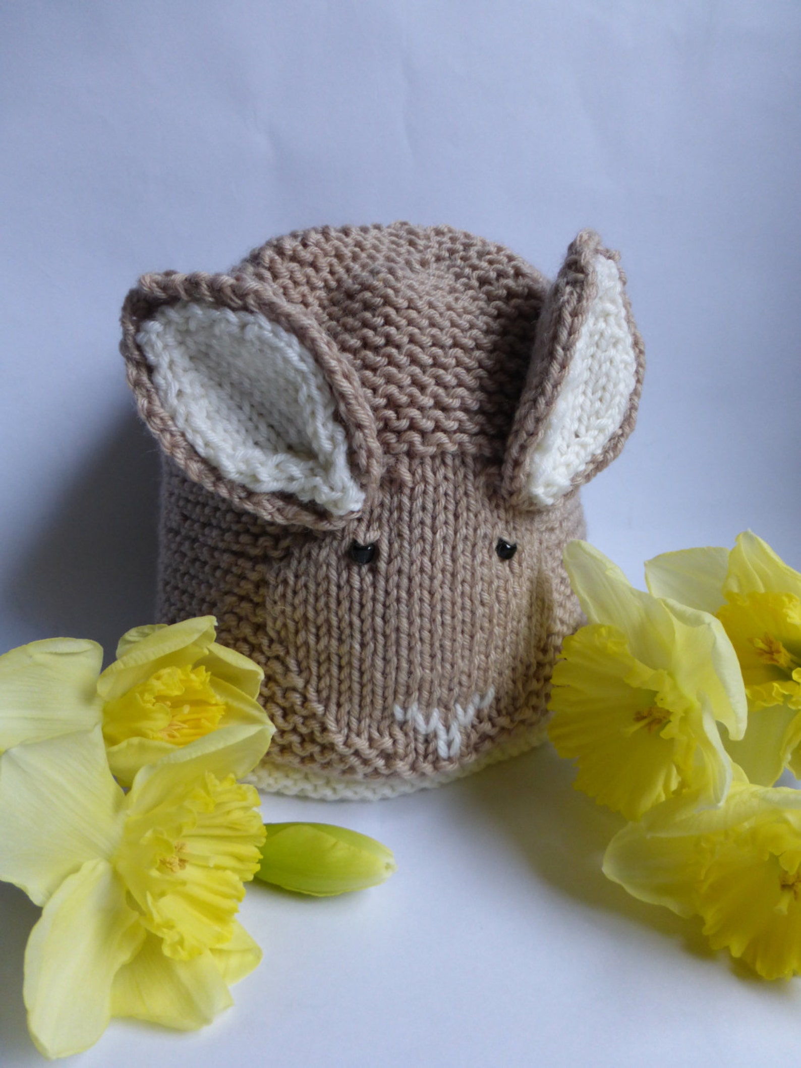 Baby Bunny Hat KNITTING PATTERN in pdf A cute bunny knit for | Etsy