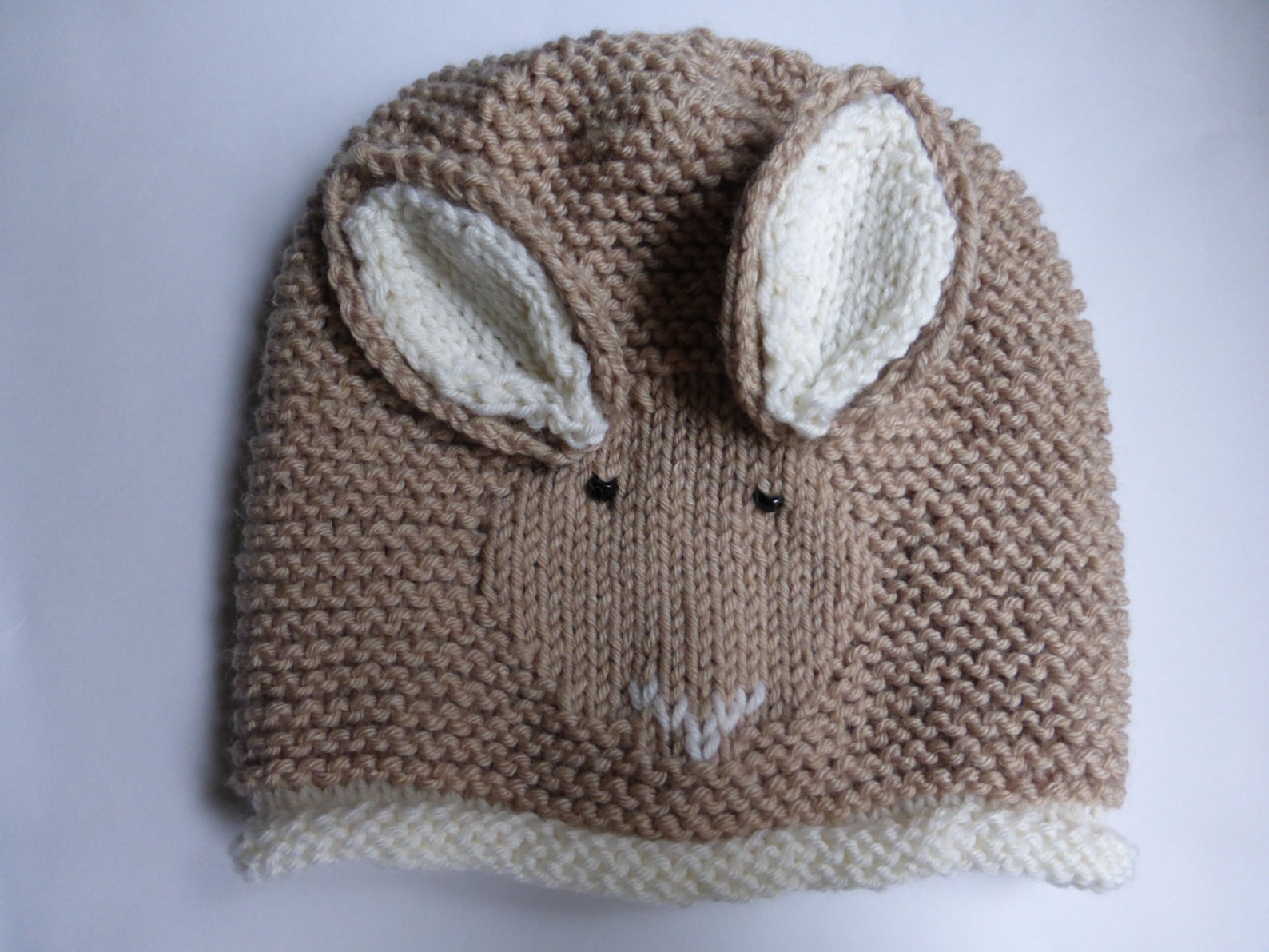 BABY KNITTING PATTERN in Pdf - Knit This Cute Bunny Hat as a Baby ...