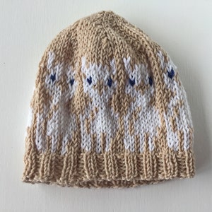 Baby Alpacas Hat KNITTING PATTERN - DIY Beanie Pattern for a Baby ...