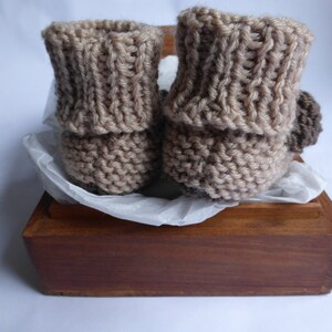 Baby Booties KNITTING PATTERN - Puppy Dog Baby Booties - PDF Instant ...