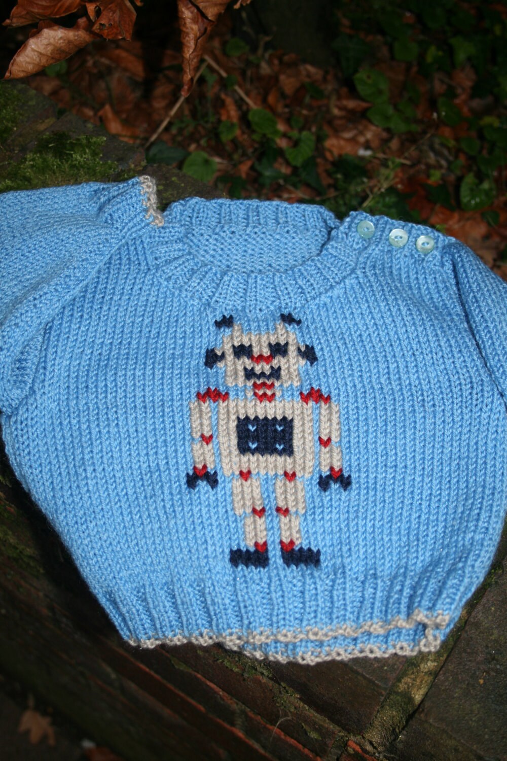 KNITTING PDF PATTERNS Robot Robert Sweater and Booties 2 Pattern Deal ...