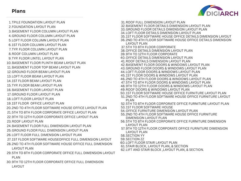 Modern Office Floor Plan | 40–50 Staff Workspace Layout | + PDF ...
