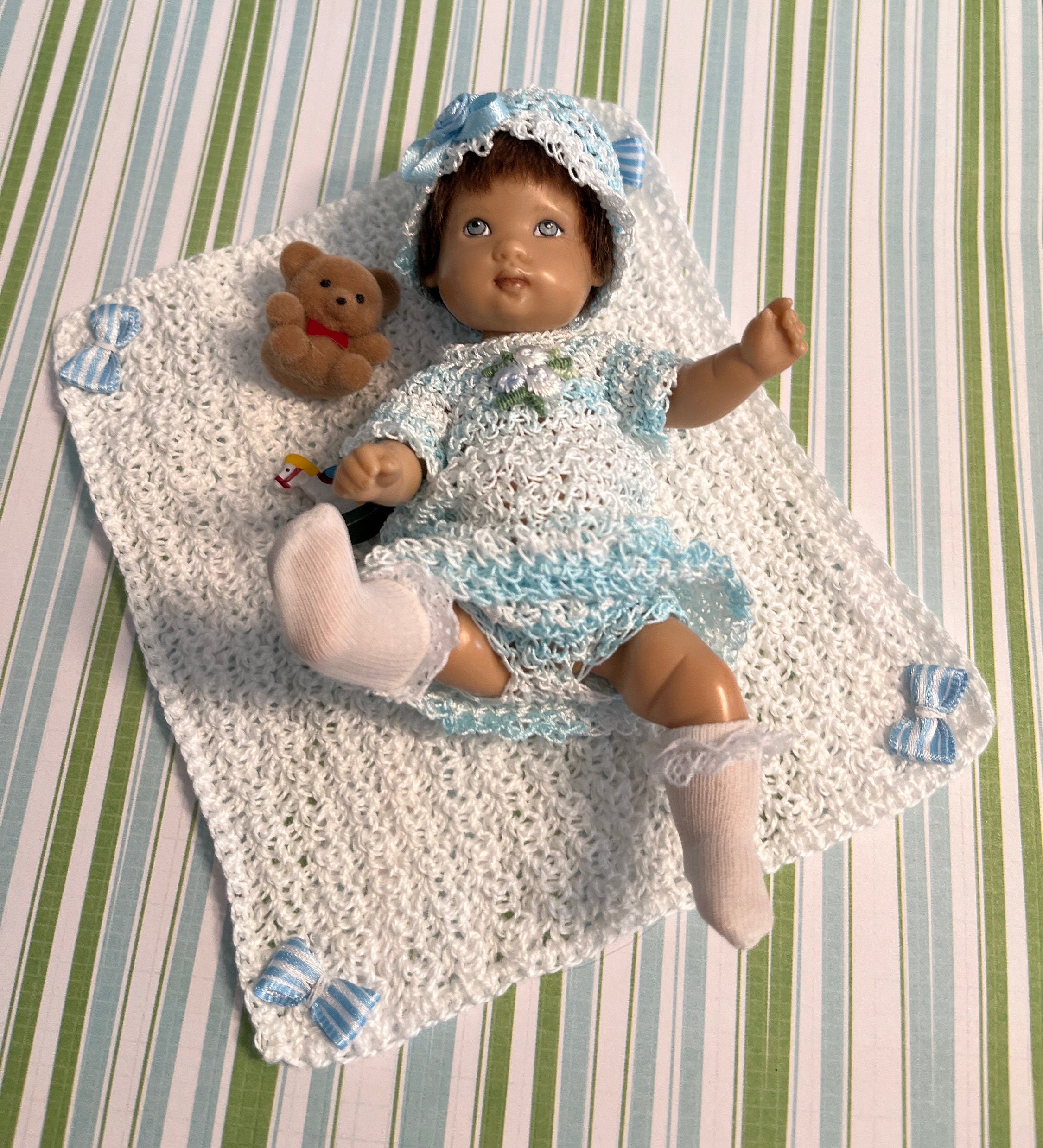 DOLL CLOTHES Baby Blue for 6 Baby Dolls Ellery Kish by JDL Doll Clothes ...