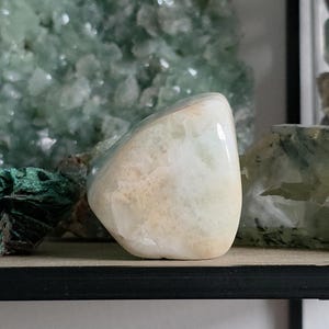 Caribbean Calcite Free Form | Polished Ocean Vibe Blue Mineral Specimen ...
