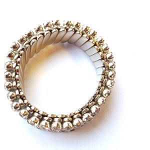Vintage Rhinestone Expansion Bracelet Stretch Bridal Fashion Retro ...