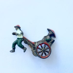 Antique Figural Chinaman Pulling Cart Collectible Vintage Oriental ...