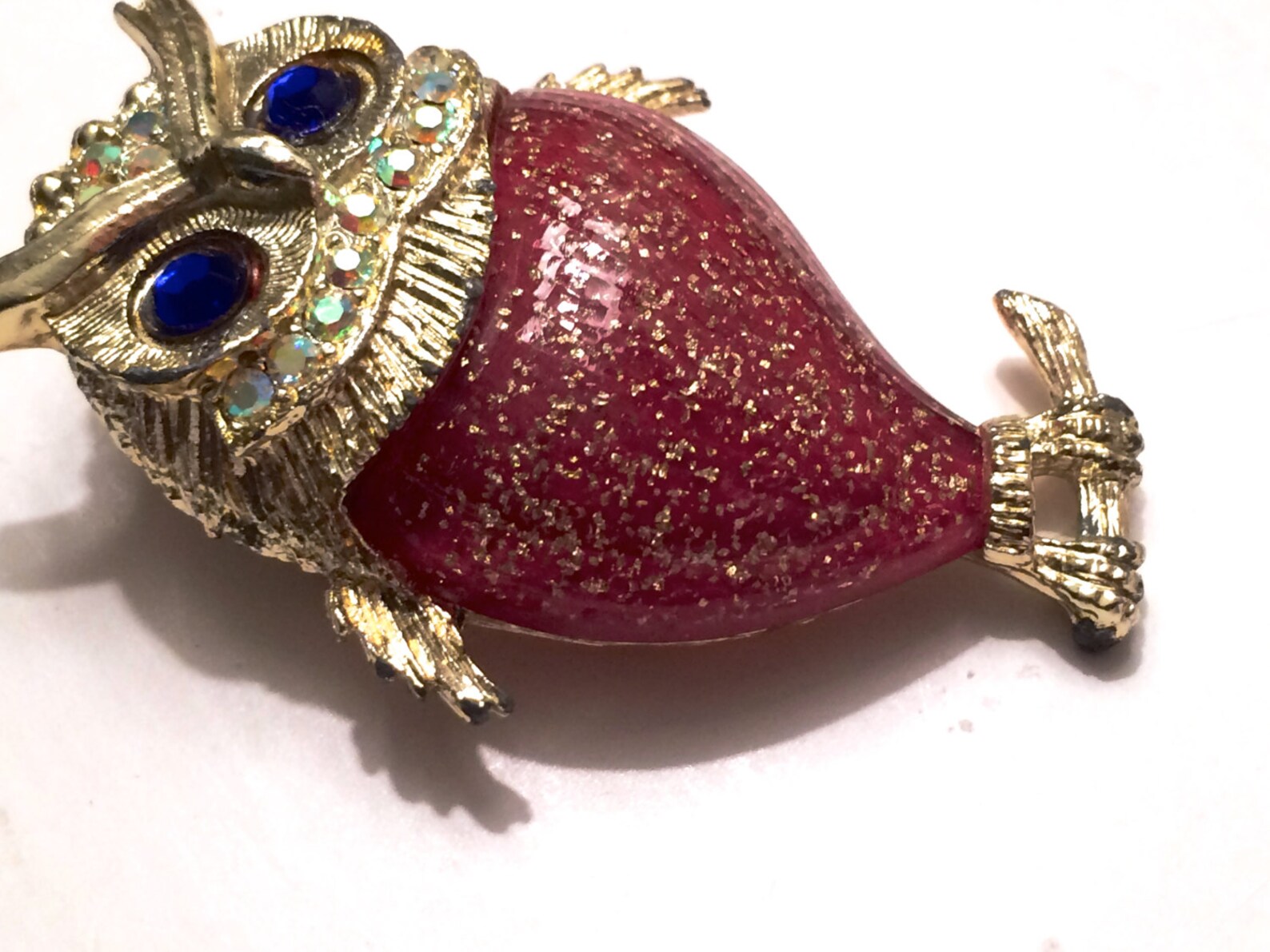 Vintage Owl Jelly Belly Brooch Figural Fashion Jewelry Accessory - Etsy