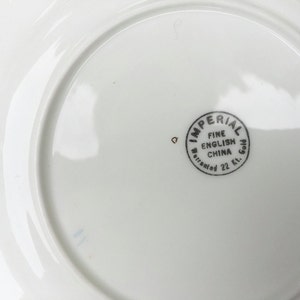 Imperial Fine China Set of 4 Pastel Dessert Plates Warranted 22K ...