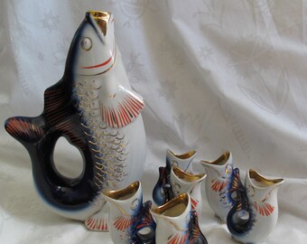 Fish decanter set | Etsy