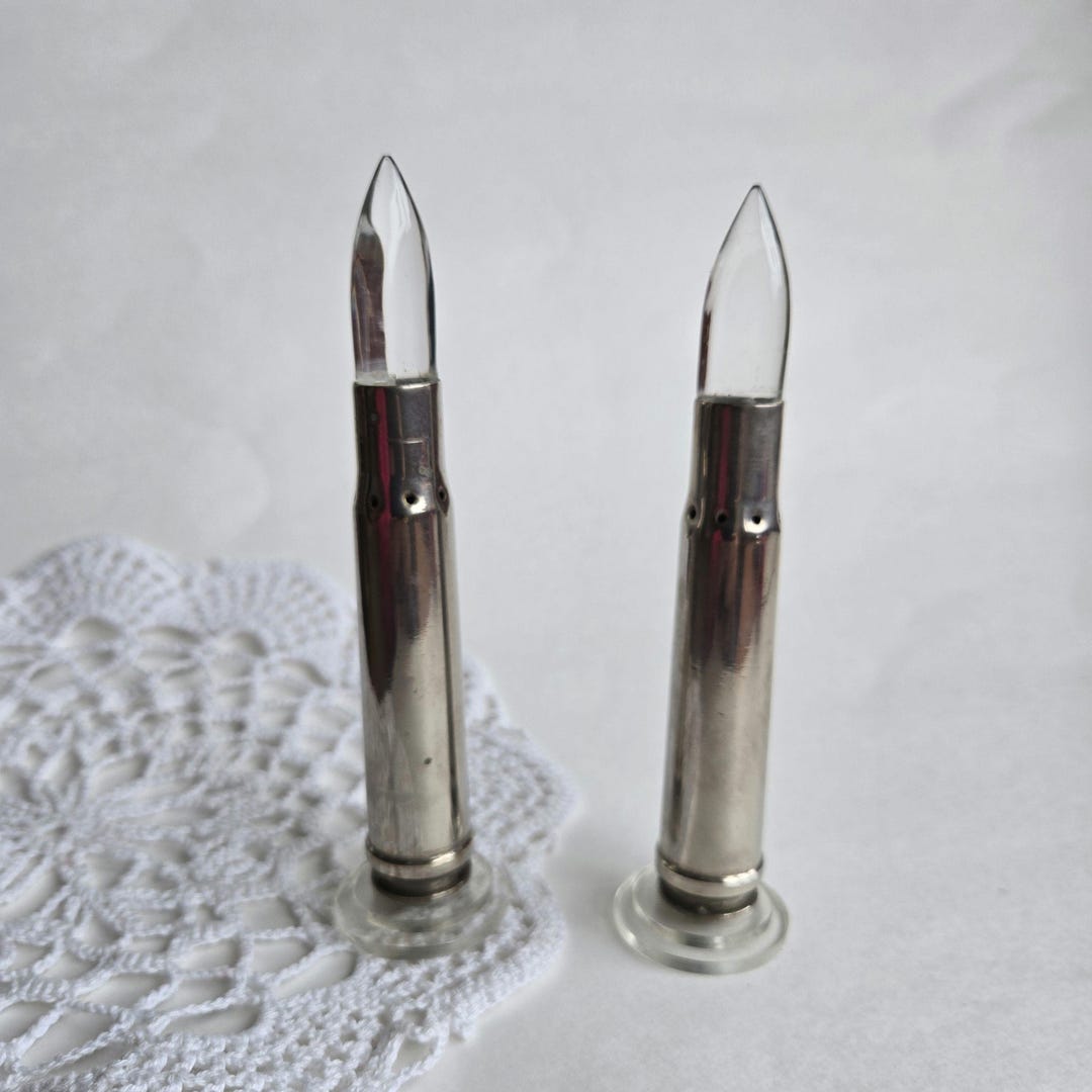 Shell Casing Faux Candles / 1940's .55 Boys Cartridge Shell Decor - Etsy