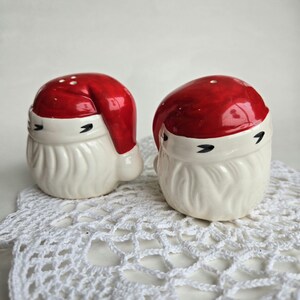 Vintage Santa Head Salt and Pepper Shakers / Josef Originals - Etsy