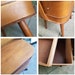 Mid Century Modern Sewing Box / Danish Design Swivel Drawer Sewing Box ...