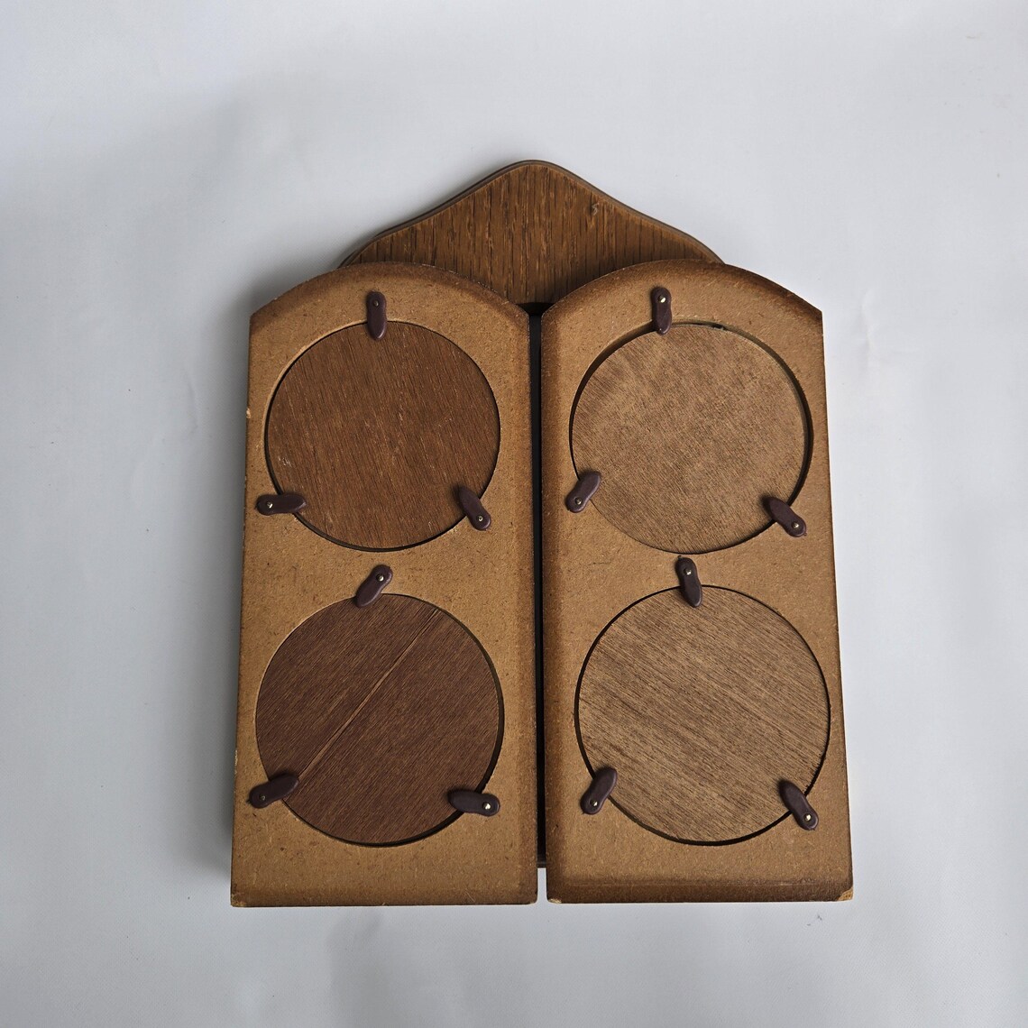 Trifold Wooden Folding Multi Aperture Picture Frame / Wood Finish ...
