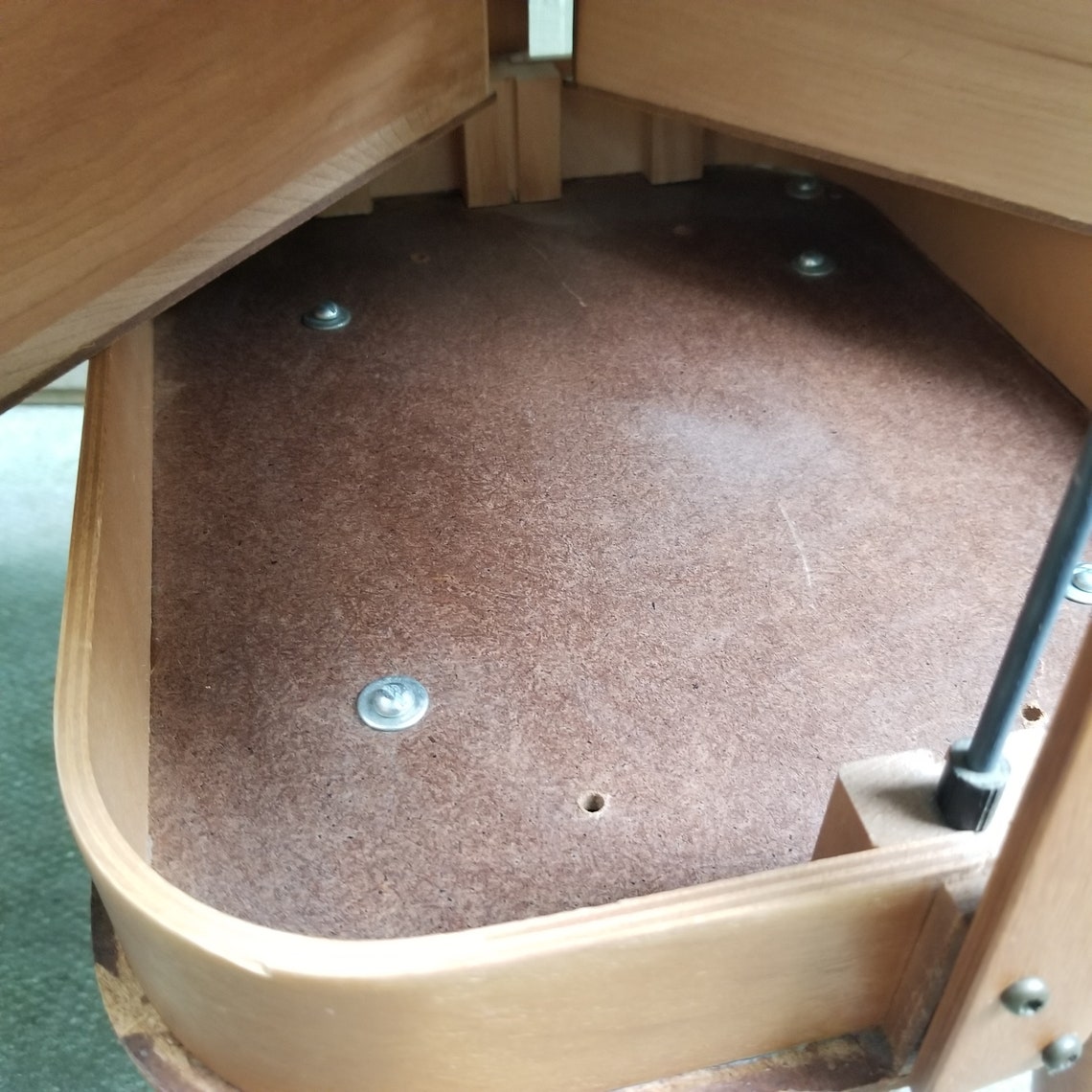 Mid Century Modern Sewing Box / Danish Design Swivel Drawer Sewing Box ...