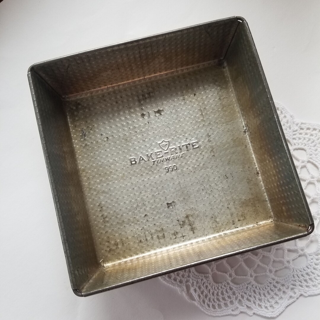 GSW Bake-rite 990 Cake Pan / Square Cake Pan / Waffle Textured - Etsy
