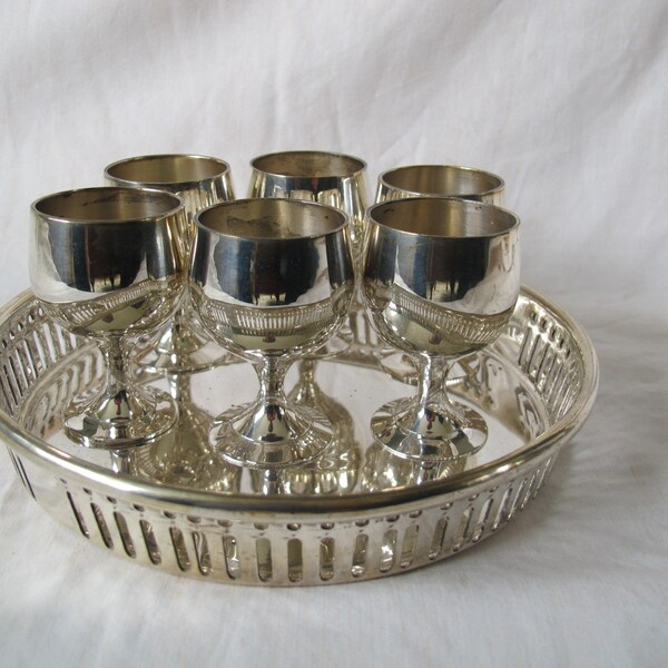 Silver Plate Goblets - Etsy