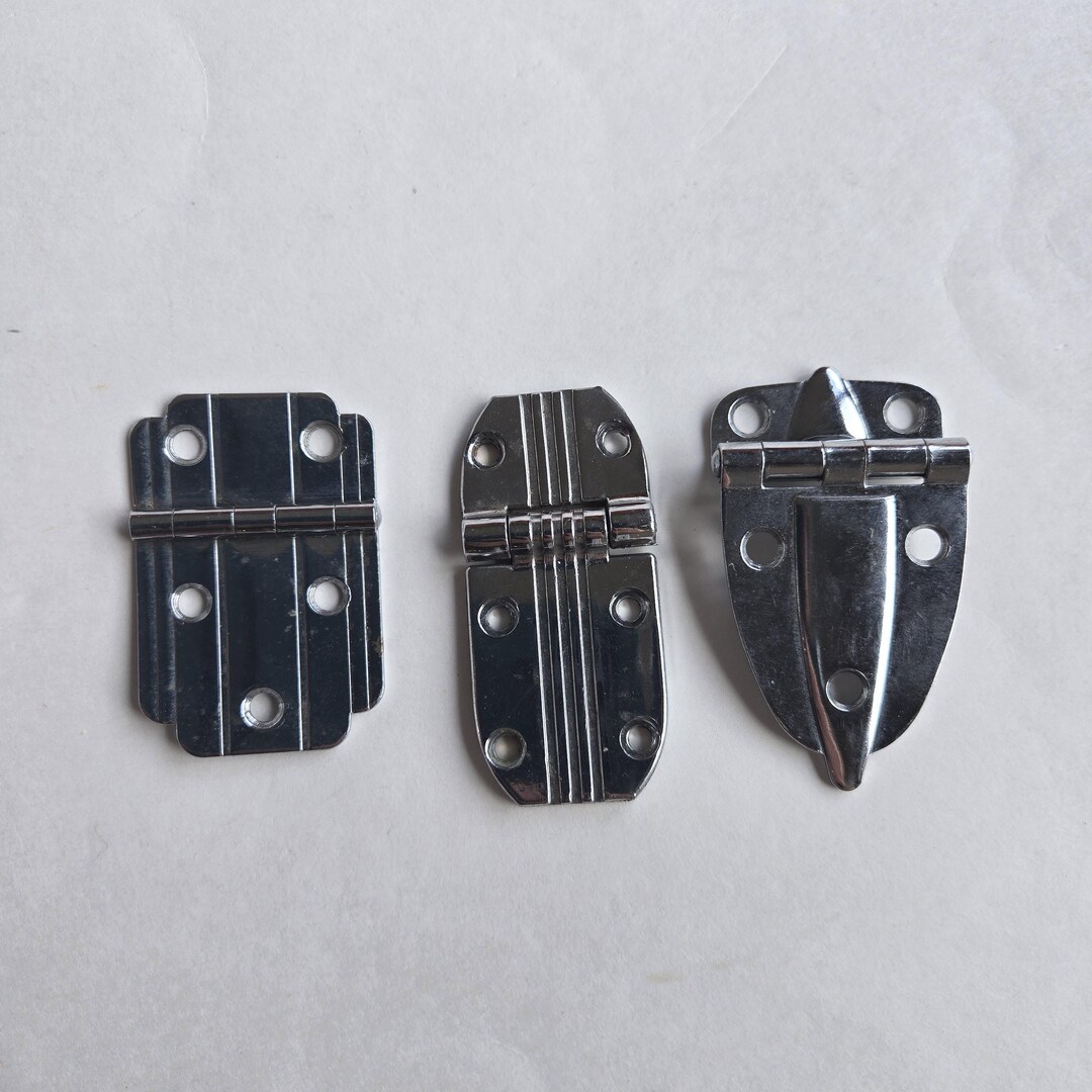 Art Deco Vintage Chromed Hinge (choice) / Ice Box Hinges / Hoosier ...