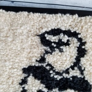 Inuit Themed Hunting Scene Hooked Rug Wall Hanging (63 by 48 Cm ...