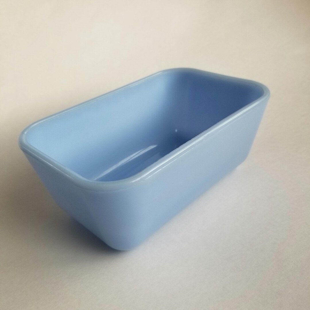 Pyrex Delphite Blue Refrigerator Dish / Rectangular Blue Glass Dish - Etsy