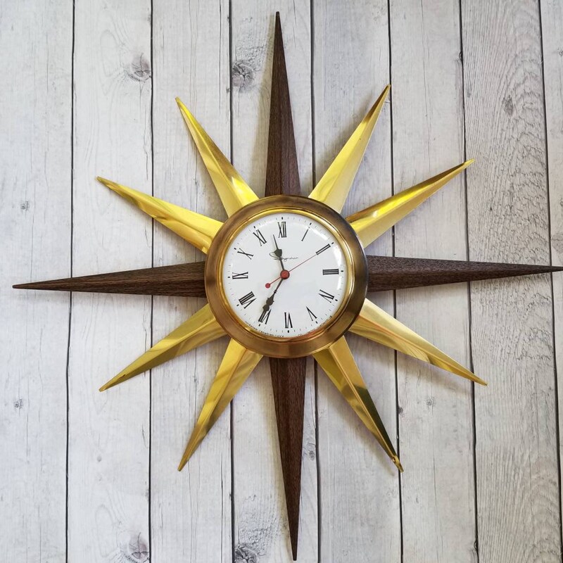 Starburst Clock - Etsy