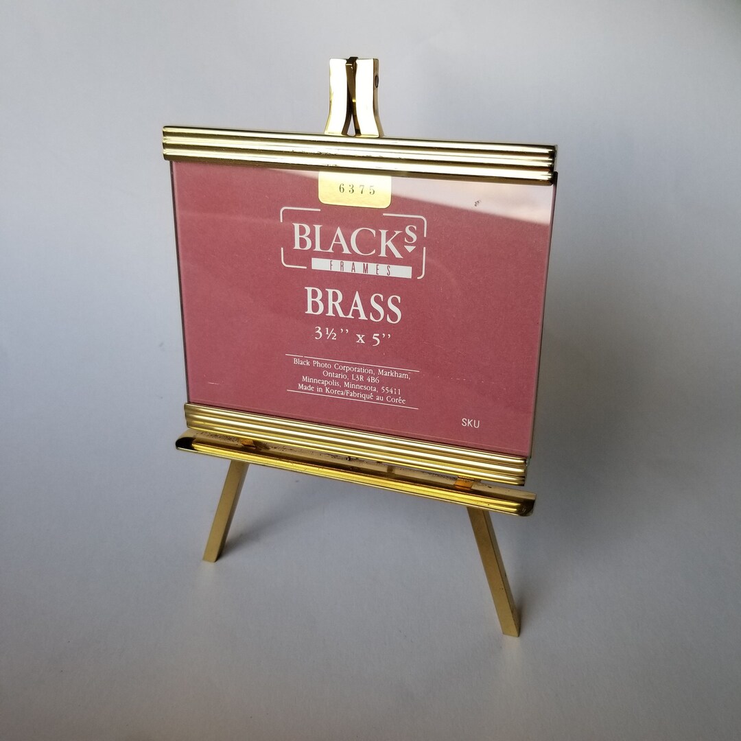Black's Photography 3 1/2 by 5 Inch Brass Easel Frame - Etsy