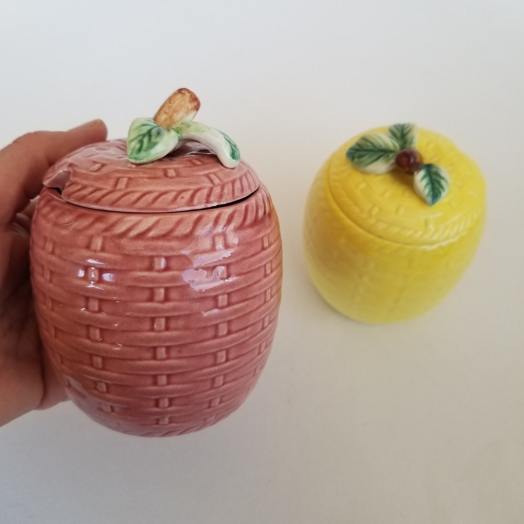 Lefton ESD Jam Pot / Yellow Jam Jar HC22384 - Etsy