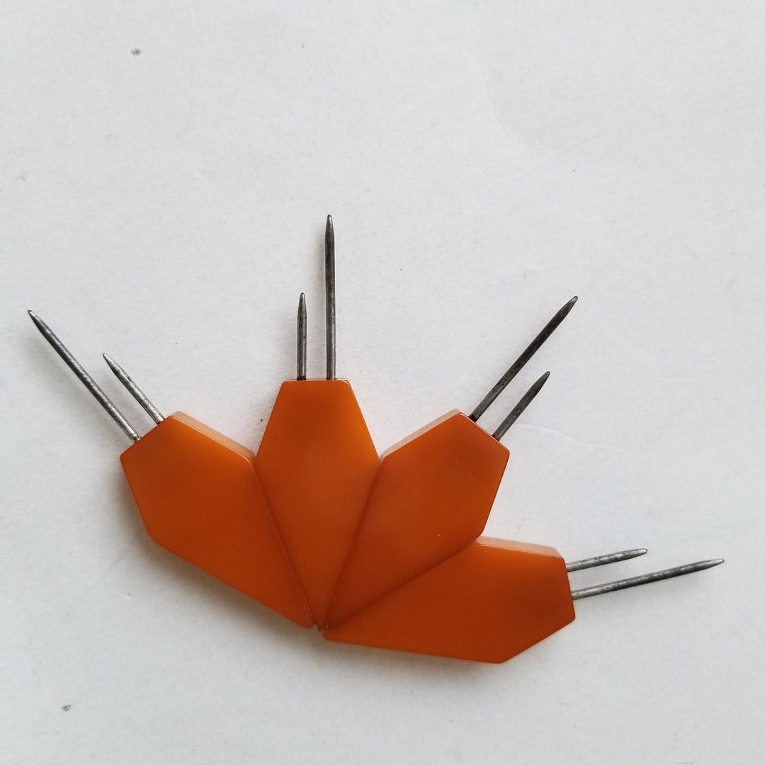 SALE Set of 4 Art Deco Caramel Bakelite Corn Cob Picks / Kob Knobs - Etsy
