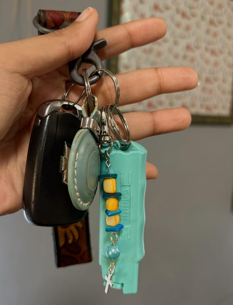 Beaded Keychains & Purse Charms | Handmade Coastal Charms - Etsy