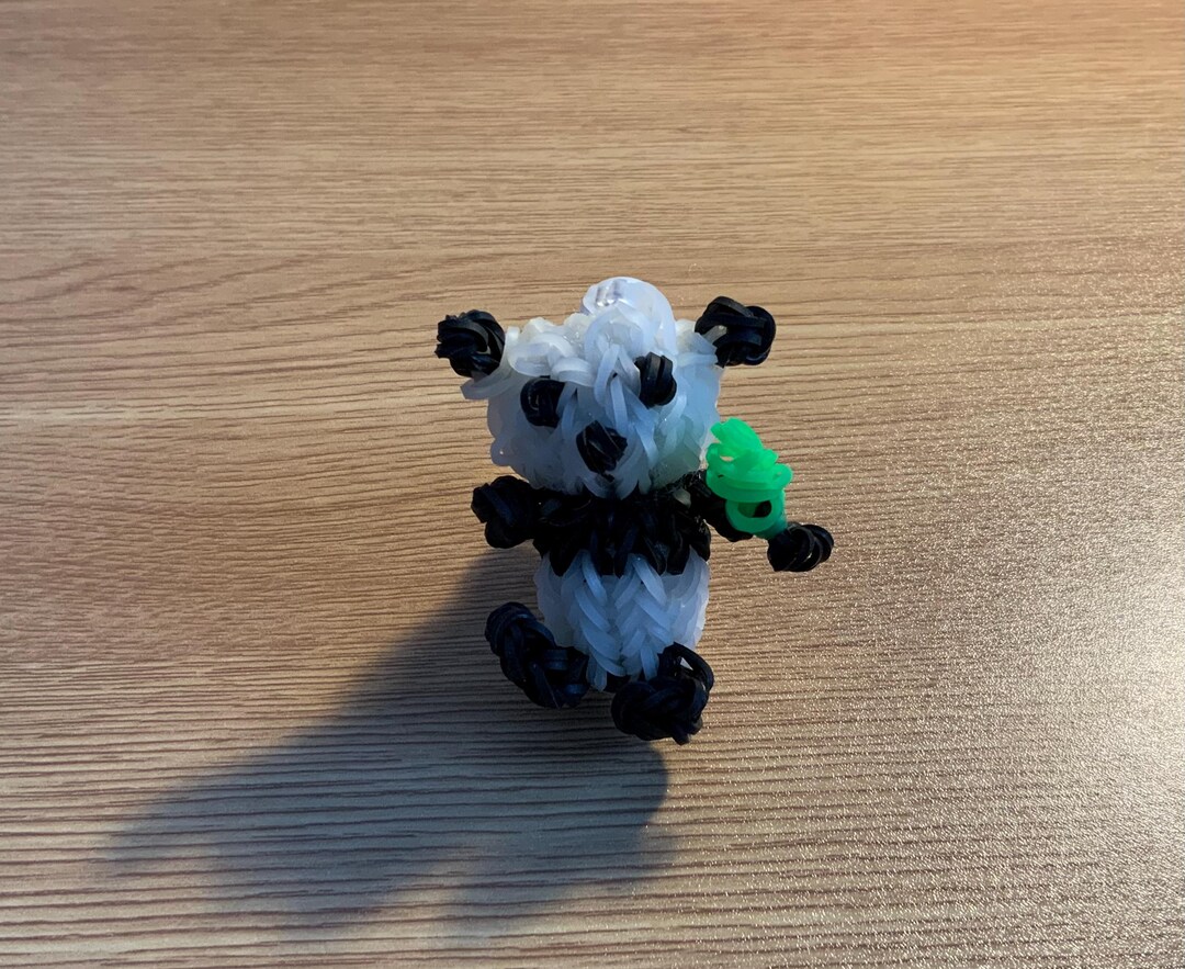 3d Stuffed Rainbow Loom Panda - Etsy