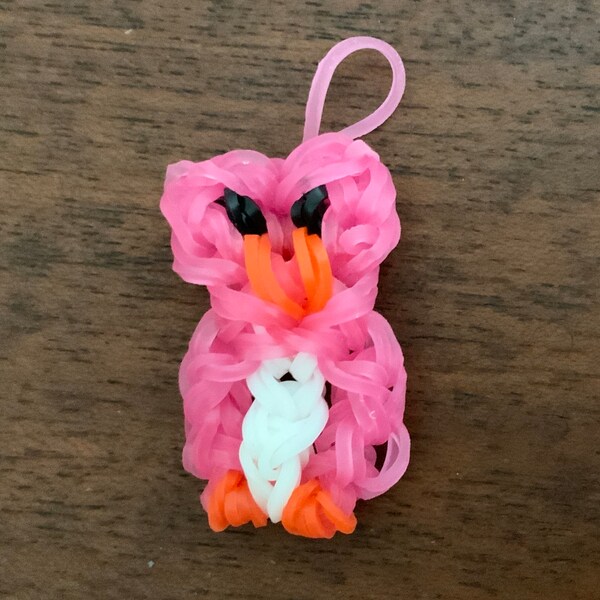 Rainbow Loom Keychain - Etsy