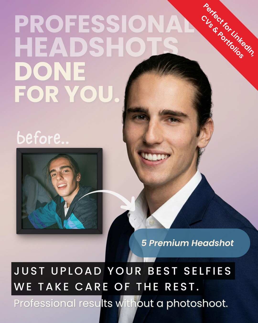 Business Professional Headshots — 5 Professional Portraits | Resume ...