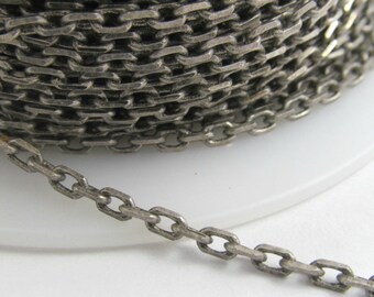 Rectangle link chain | Etsy