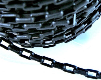 Black Rolo Chain | Etsy