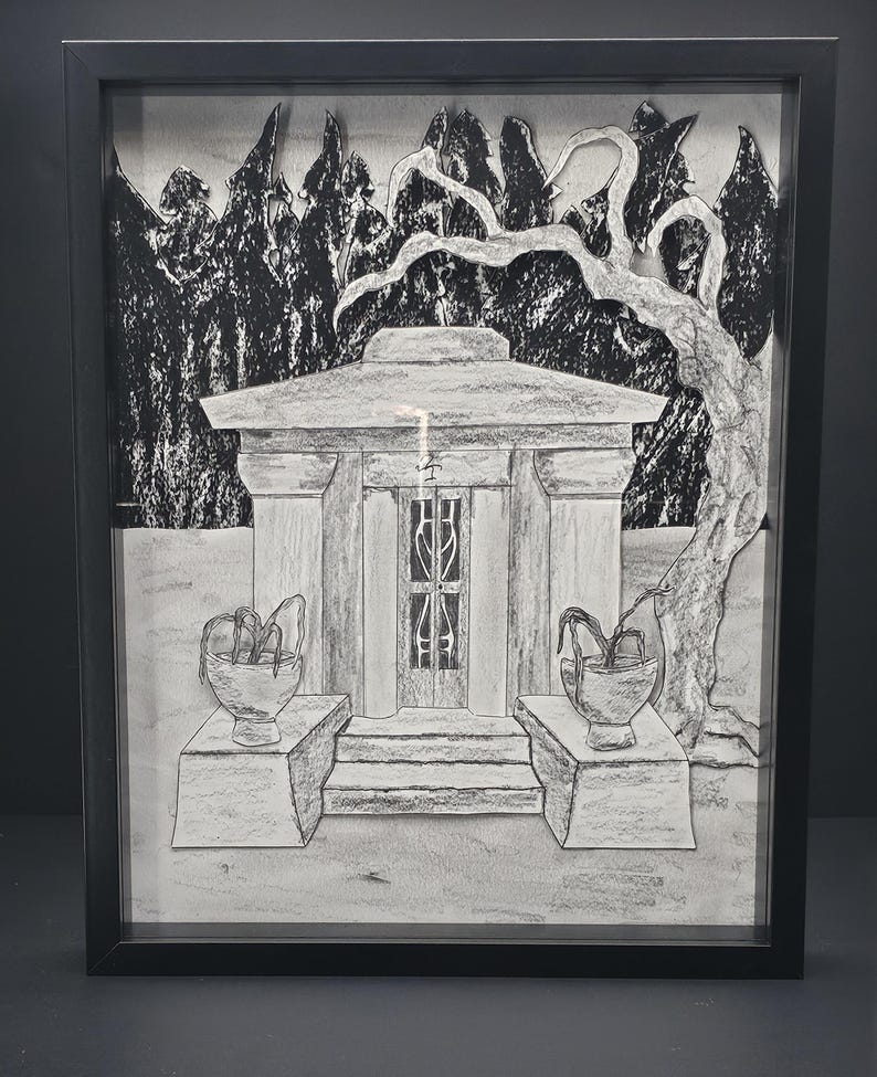 Mausoleum Shadowbox Wall Art Decor - Etsy