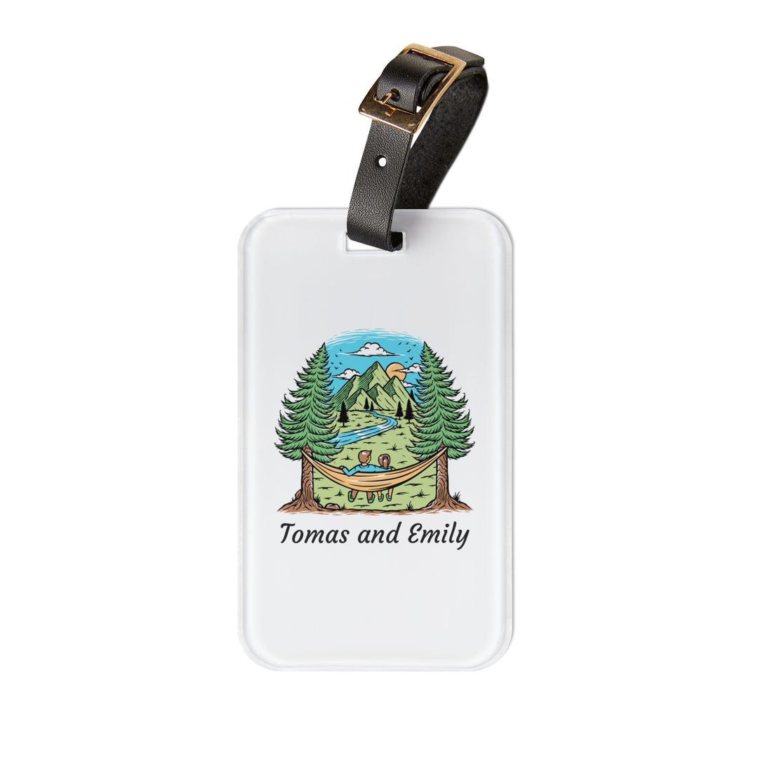 Personalized Couple Luggage Tag - Custom Names Travel Tag for Couples ...