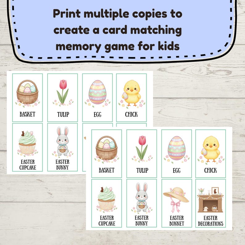 Easter Vocabulary Flashcards, Spring Montessori Learning (PDF Download ...